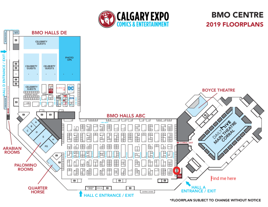 2019 Calgary Expo Floorplan - Bronze Art by William Miles